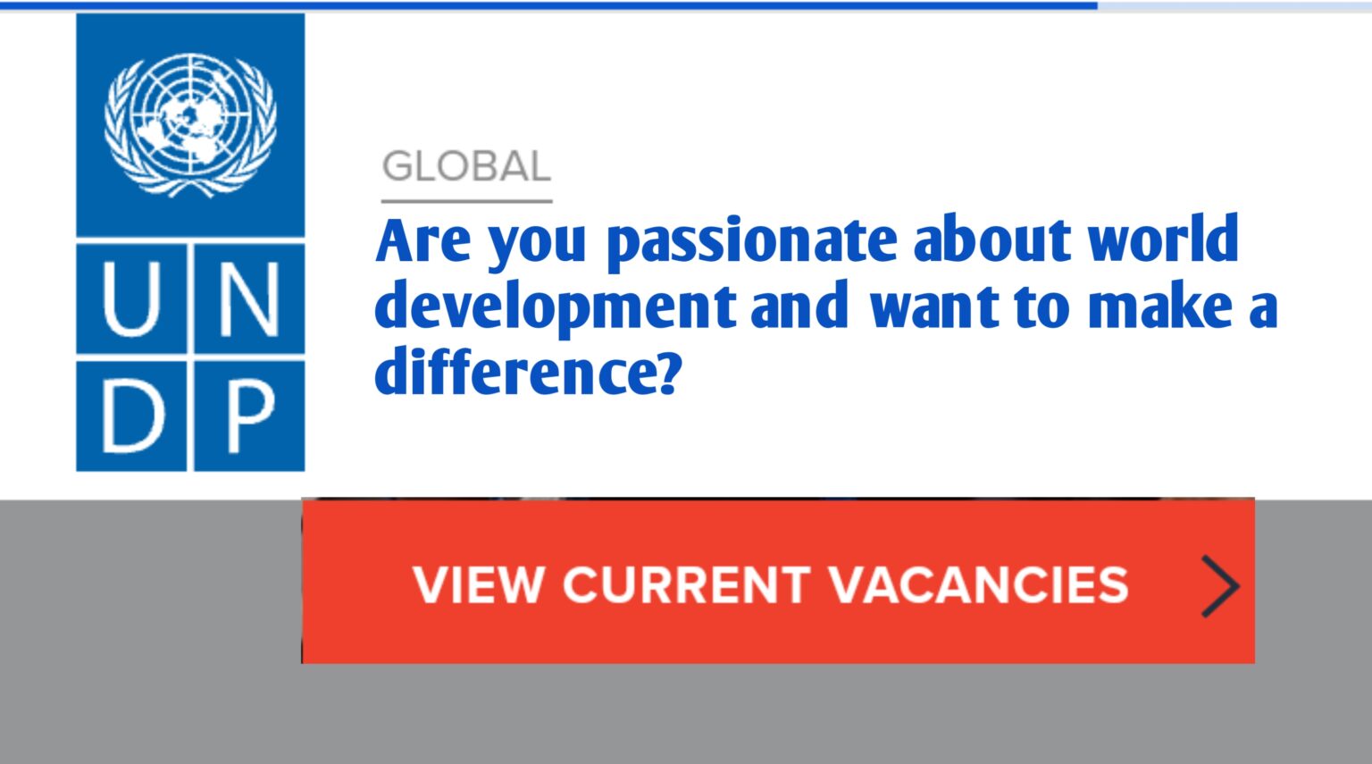 UNDP Careers Open Vacancies