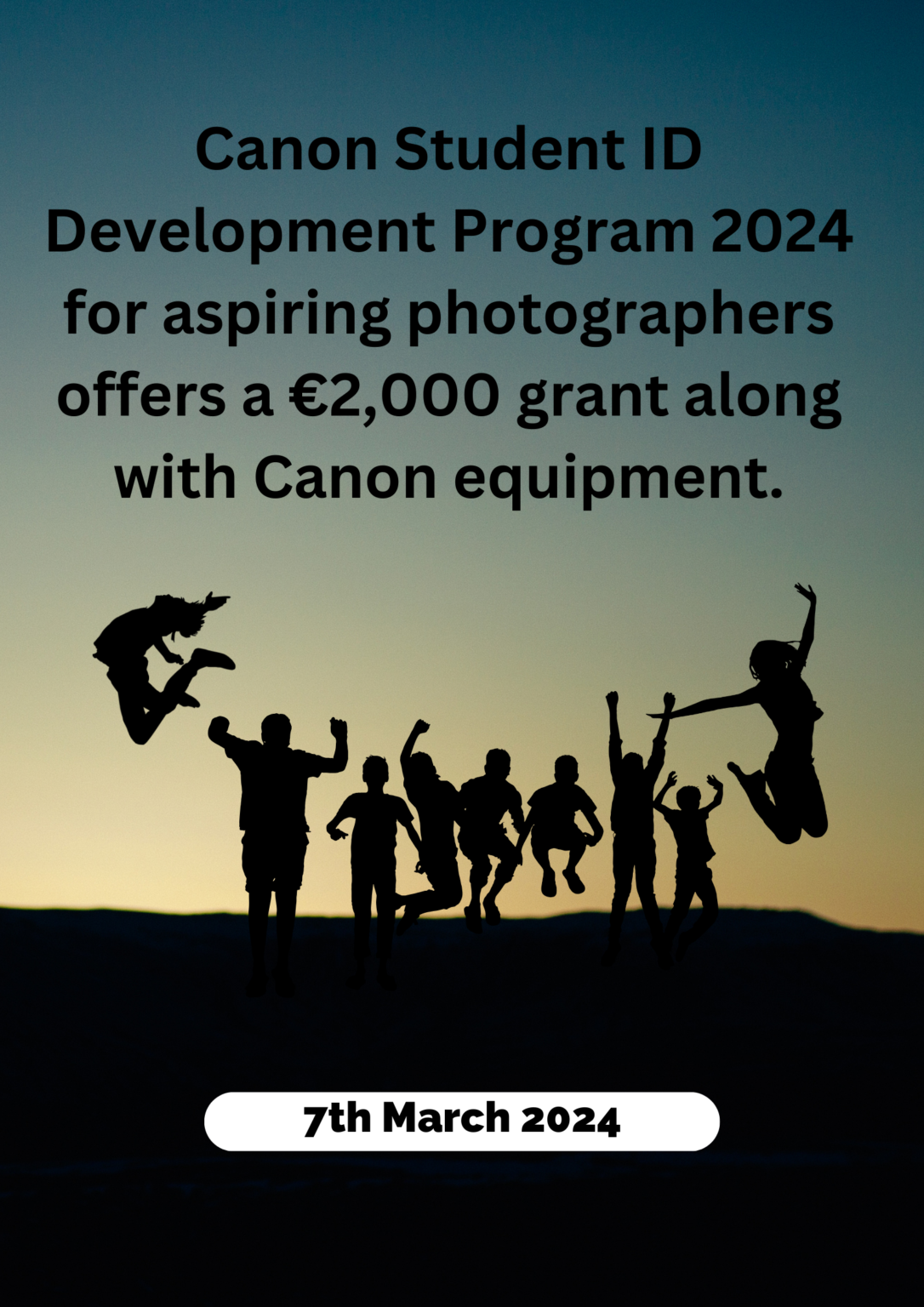 Canon Student ID Development Program 2024 For Aspiring Photographers Offers A €2,000 Grant Along ...