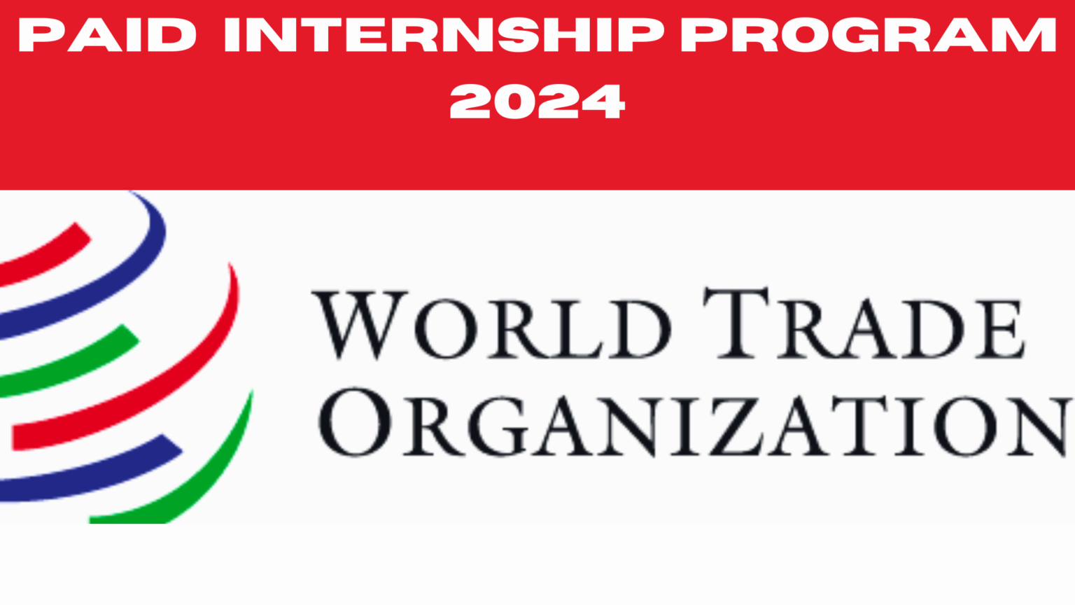 World Trade Organization Internship Program 2024| Paid