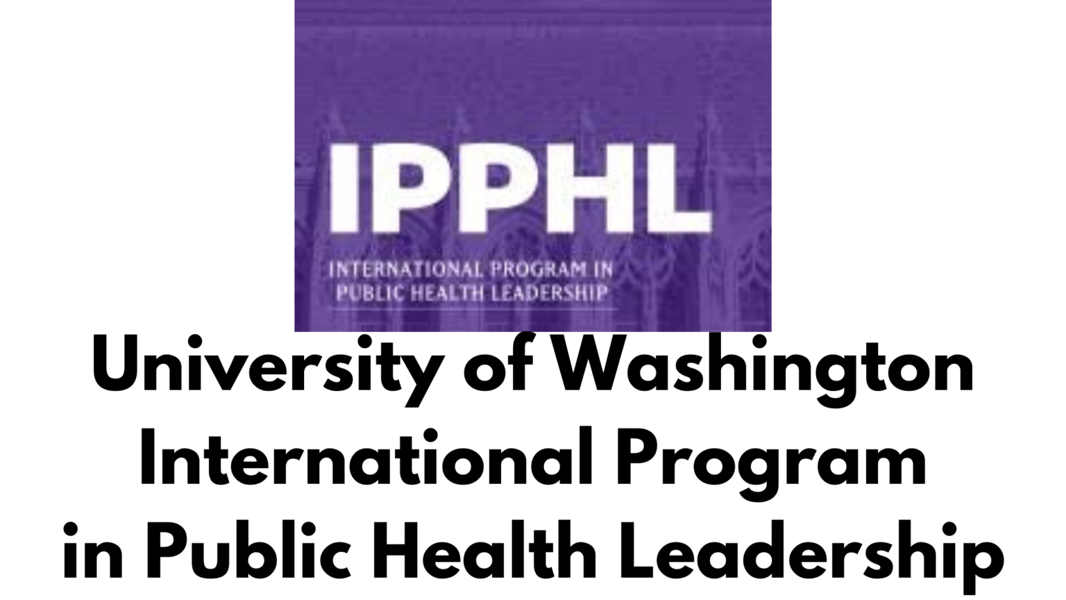 University Of Washington International Program In Public Health ...