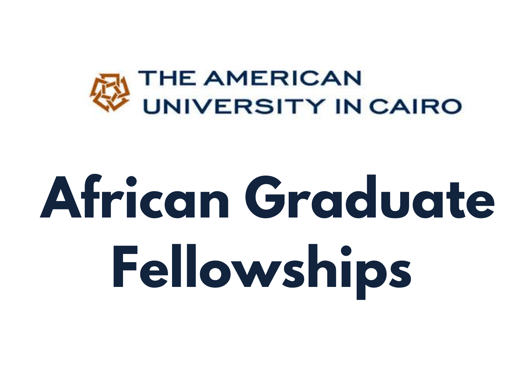 The American University In Cairo (AUC) African Graduate Fellowships 2025/2026 For African Master ...