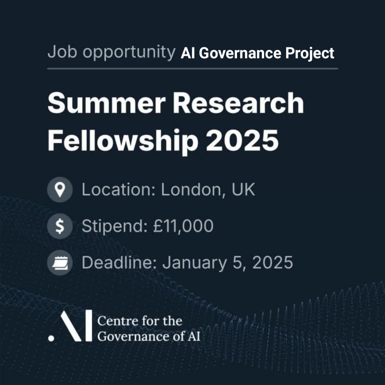AI Governance Research Project Fellowship £11,000 Stipend And Visa ...