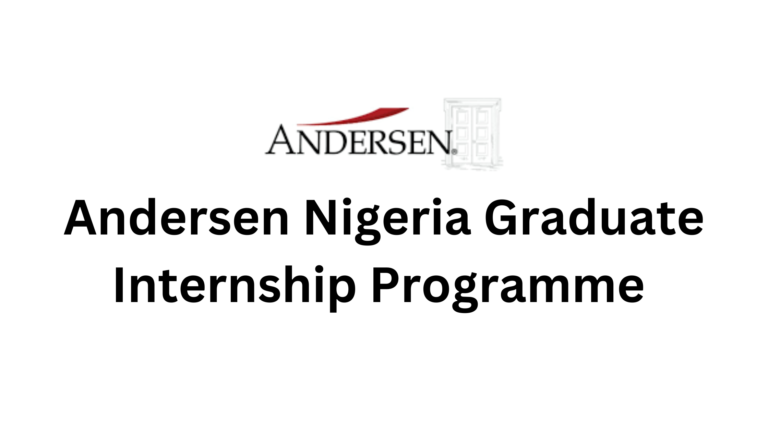 Andersen Nigeria Graduate Internship Programme 2025
