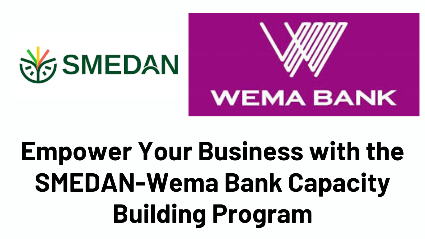 Empower Your Business: Apply For The SMEDAN-Wema Bank Capacity Building ...