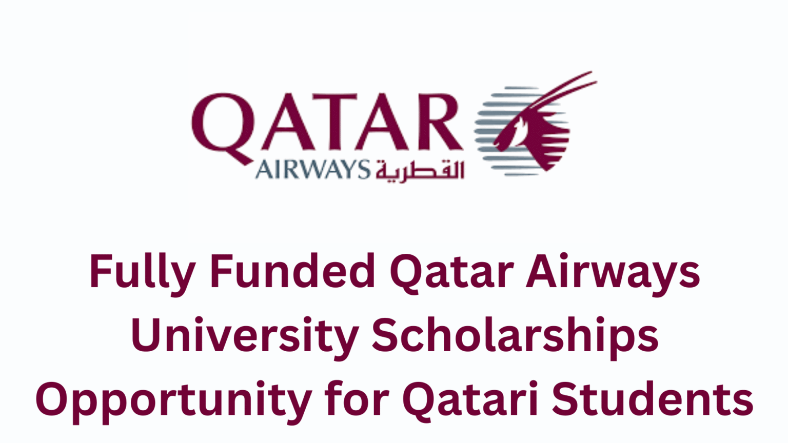 Qatar Airways University Scholarships 2026 Opportunity: Fully Funded ...