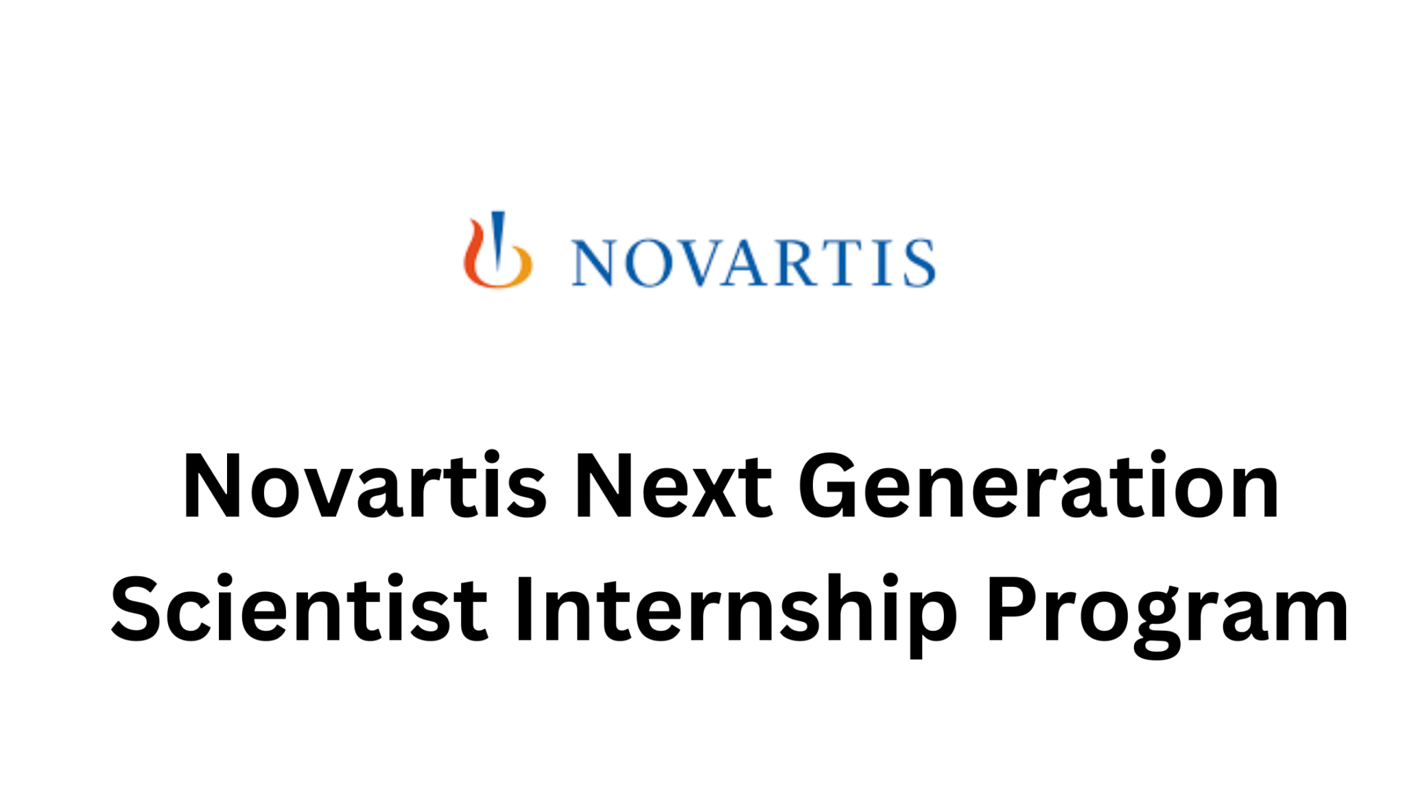 2026 Novartis Next Generation Scientist Program