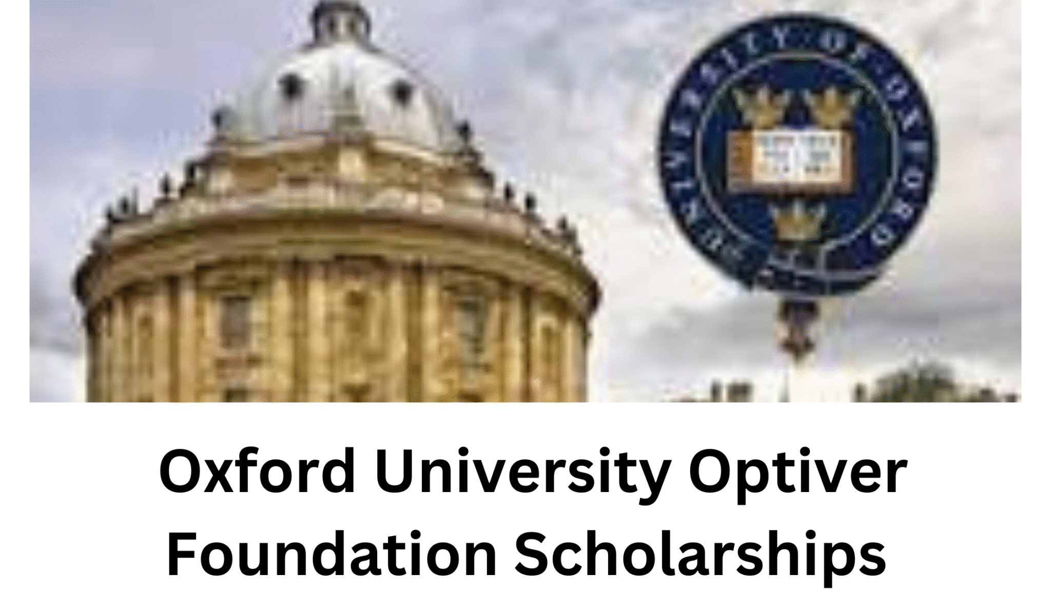 Oxford University Optiver Foundation Scholarships 2026 | Fully Funded